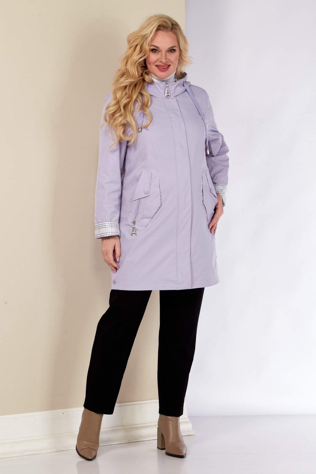 Куртка 2146 лиловый Shetti купить в интернет магазине Велесмода